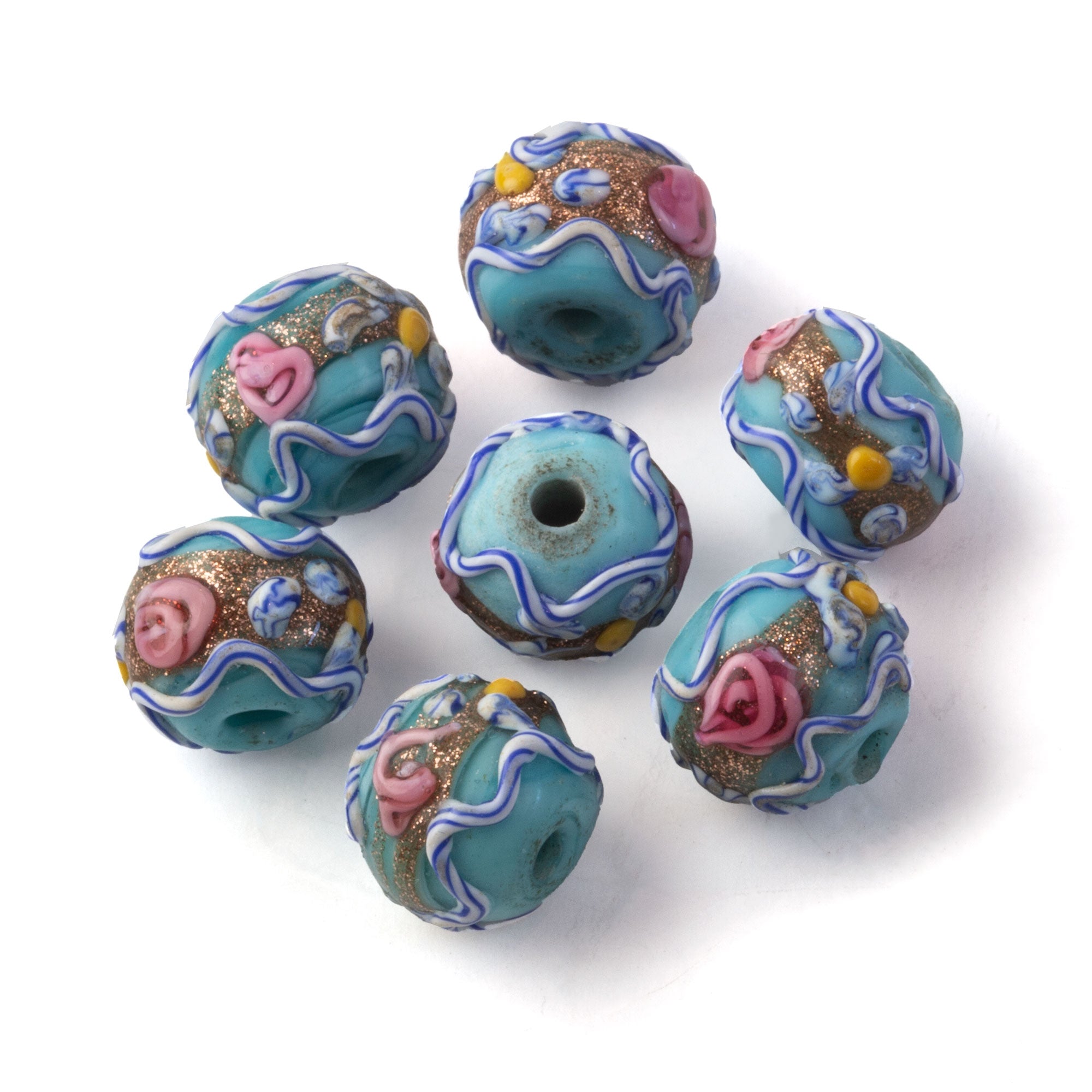 Venetian & Lampwork Beads-Millefiore, Chevron @ EarthlyAdornments.com ...